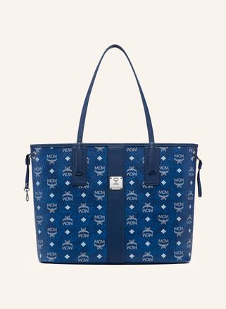 MCM Mcm Shopper Liz Vi Mit Pouch blau