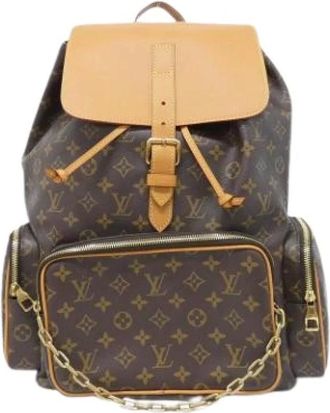 Louis Vuitton unisex, Pre-owned, Brun, Taille: ONE Size Sac &agrave; dos en toile Pre-owned