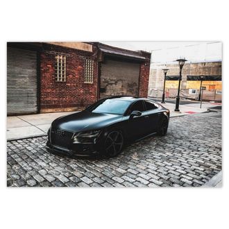 Generic Foto Bild Poster Wandkunst Dekor 200x135cm Schwarz Auto Audi RS Nr. H3445M_PL1AL