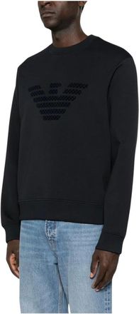 Emporio Armani SweaT-shirt avec logo - Homme - Sweatshirts et sweats &agrave; capuche - Noir - Taille: 2XL