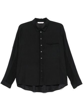 Kristensen Du Nord chemise en satin - Noir