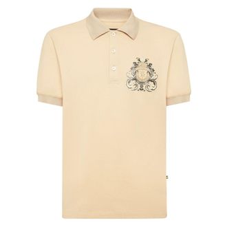 Billionaire Boys Club Homme, Tops, Beige, Taille: L Polo SS Crest Baroque