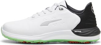 Puma Herren Phantomcat Nitro + Golf Shoe, White Black-Fluro Green PES, 44.5 EU