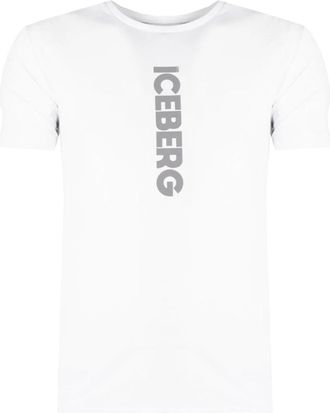 Iceberg T-shirt col rond - Homme - Tops - Blanc - Taille: L