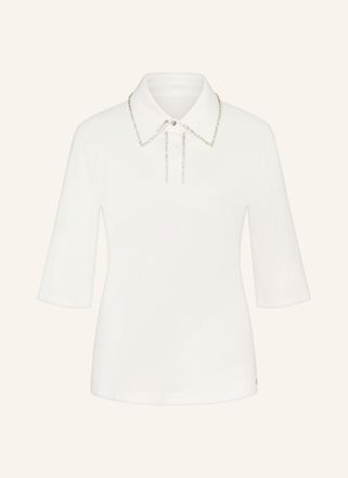 Marc Cain Blusenshirt Mit Schmucksteinbesatz Und 3/4-Arm weiss
