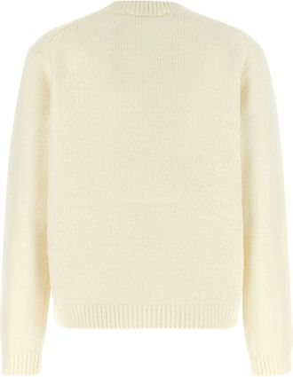 Maison Kitsun&eacute; Wool-Blend Dressed Fox Intarsia Sweater - Cream