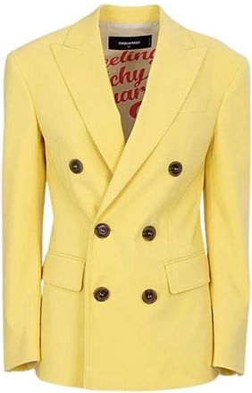 Dsquared2 Femme, Vestes, Jaune, Taille: 34 FR Blazer Jacket