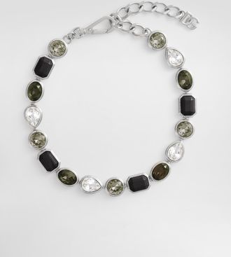 Dolce & Gabbana Necklace With Rhinestones - Mann Bijoux Silber Metall Onesize