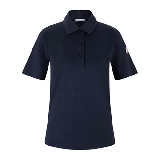 Moncler Polo - Femme - Tops - Bleu - Taille: 36 FR