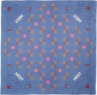 H&eacute;st H&eacute;st, Femme, Accessoires, Bleu, Taille: ONE Size Silky Scarves