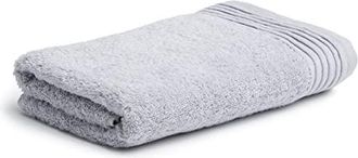 Möve Loft Uni mit Chenillebiesen Handtuch 50 x 100 cm aus 100% Baumwolle (Spinair), Silver