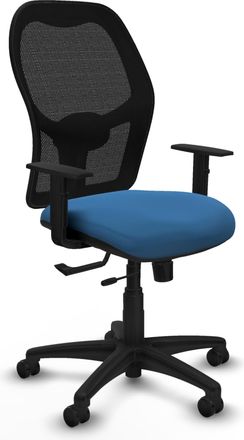 Piqueras y Crespo 8-Stunden-B&uuml;rostuhl mit 1D-Armen, h&ouml;henverstellbare Lendenwirbelst&uuml;tze, ausgestattet mit Synchron/Traslack und Schneidschaum, mit selbstfedernden R&auml;de