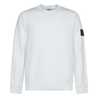 Stone Island Crewneck Sweatshirt - - Sweatshirts & Hoodies - Herren - Wei&szlig; - M