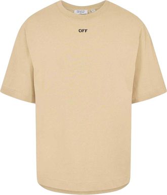 Off-white Off White - Skate T-Shirt f&uuml;r Herren, Rundhalsausschnitt (Braun/Schwarz)