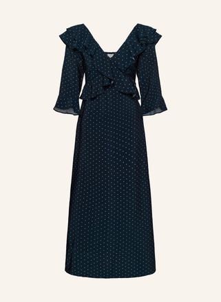 Kaffe Maxikleid Mit Volants Kaelsie blau