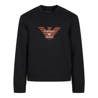 Emporio Armani Homme, Sweatshirts et sweats &agrave; capuche, Bleu, Taille: L SweaT-shirt &agrave; logo