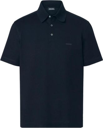 Ermenegildo Zegna Homme, Tops, Bleu, Taille: L Polo en coton