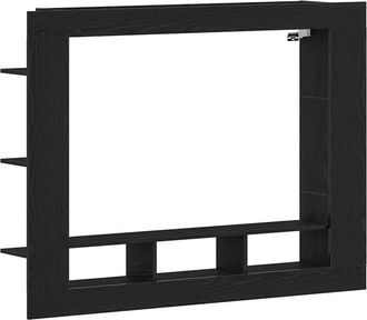 vidaXL Meuble tv mural Ch&ecirc;ne noir 152x22x113 cm Vidaxl