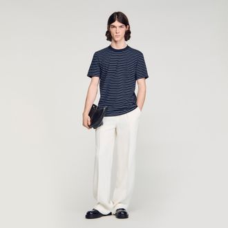 Sandro Gestreiftes T-Shirt