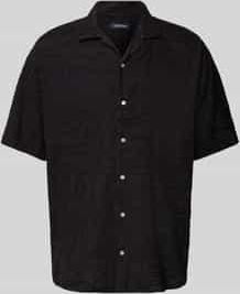 Mc Neal Loose Fit Freizeithemd aus Leinen-Viskose-Mix