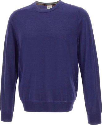 Paul Smith Homme, Pulls, Violet, Taille: 2XL Sweater Crew Neck