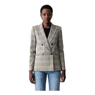 Patrizia Pepe Femme, Vestes, Multicolore, Taille: 38 FR Blazer Prince de Galles