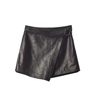 Karl Lagerfeld Lederrock - - Skirts - Damen - Schwarzk - XS
