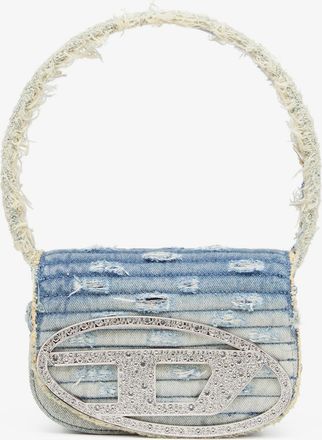 Diesel 1DR denim shoulder bag with used effect - DIESEL - gender_Woman