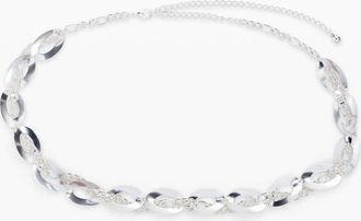 Desigual Zalio - Ceinture cha&icirc;ne - Noir-Argent&eacute;