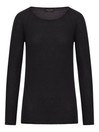 Roberto Collina Kaschmirpullover mit Raglanärmeln - Schwarz