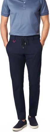 Joop Herren Hose blau Baumwoll-Stretch