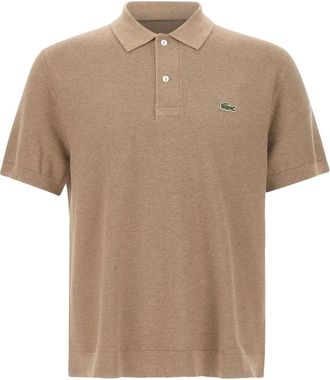 Lacoste Homme, Tops, Beige, Taille: L Polo Tricot Coupe Classique