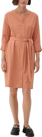 s.Oliver Black Label Damen jurk Kleid, Orange, 40 EU