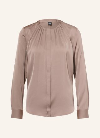 HUGO BOSS Bluse Banorah Mit Seide beige