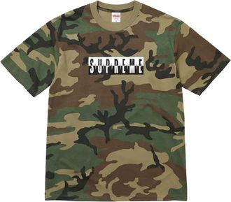 SUPREME t-shirt Split à motif camouflage - Vert