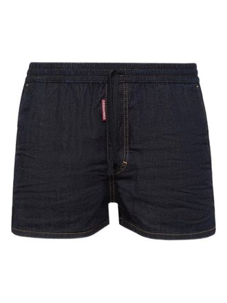 Dsquared2 short à étiquette logo - Bleu
