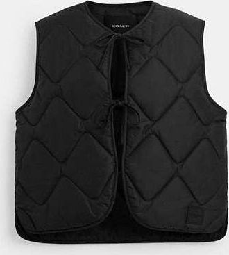 Coach Steppweste mit Bindeverschluss auf der Vorderseite