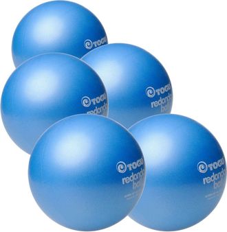 Togu 5 x Redondo Ball Pilates Ball Gymanstik Yoga Fitness Therapie 22cm blau