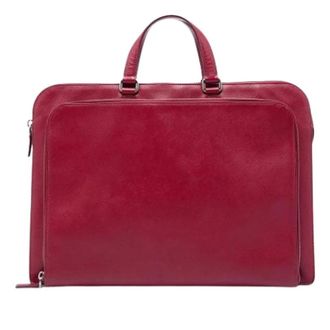Prada Sac daffaires vintage doccasion - Femme - Pre-owned - Rouge - Taille: ONE Size