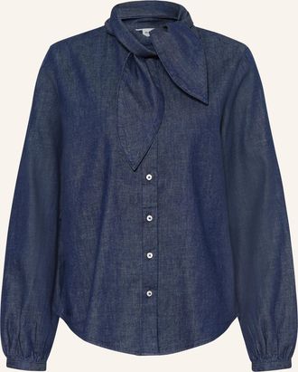 Brax Brax Jeansbluse Velia Mit Abnehmbarer Schluppe blau