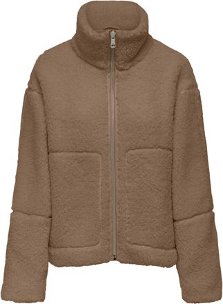 Only Damen Onlaspen Life Teddy Jacket OTW, Cocoa Cr&eacute;me, x_s