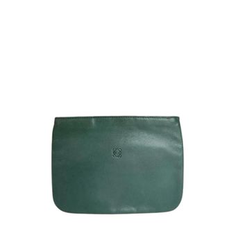 Loewe Porte-cartes pochette Pre-owned - Femme - Pre-owned - Vert - Taille: ONE Size