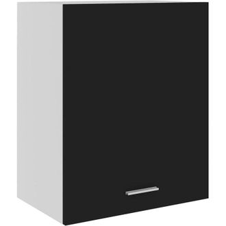 vidaXL H&auml;ngeschrank Lyon Schwarz 50x31x60 cm Holzwerkstoff vidaXL