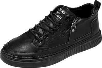 Generic Baskets avec fermeture &eacute;clair lat&eacute;rale pour homme - Chaussures de sport plates - Chaussures de randonn&eacute;e souples - Chaussures de marche - Antid&eacute;rapant