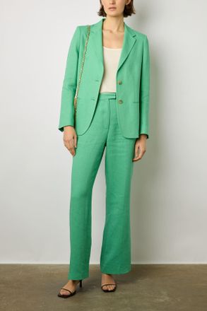 Gerard Darel Veste en lin m&eacute;lang&eacute; - BARBARA - Emeraude