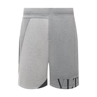 Valentino Track Shorts mit Logo-Detail - - Shorts - Herren - Grau - XL