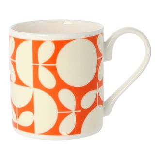 Orla Kiely Patchwork Mug Colour: Orla Kiely Orange