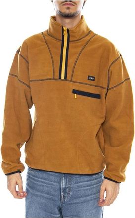 HUF Huf, Homme, Pulls, Beige, Taille: S Elysian Quarter Zip Fleece
