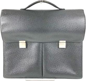 Louis Vuitton unisex, Pre-owned, Noir, Taille: ONE Size Sac &agrave; main porte-documents en cuir Ta&iuml;ga Pre-owned