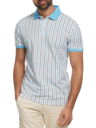 Indicode Herren INHermann Retro-Poloshirt aus Baumwolle | Herrenpoloshirt Polokragen Baumwollshirt Alaska Blue, M